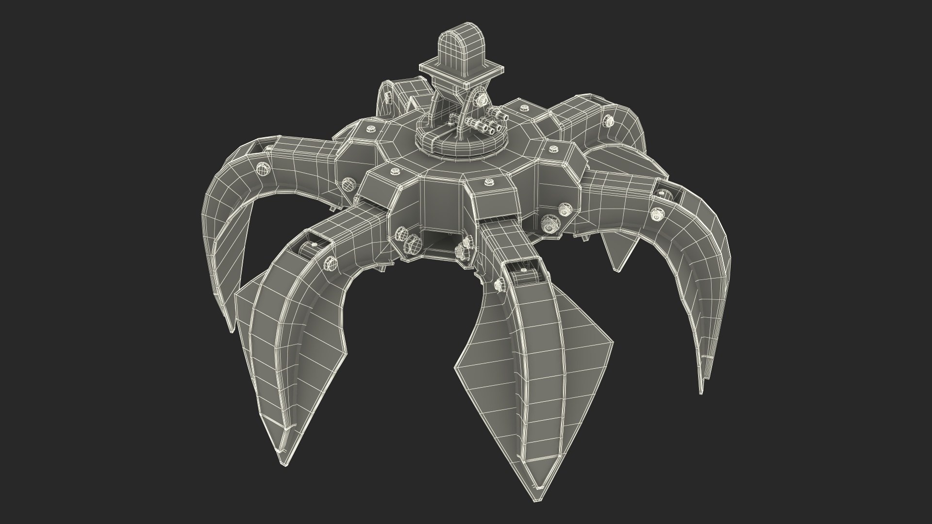 3D Industrial Scrap Grabber - TurboSquid 2359987