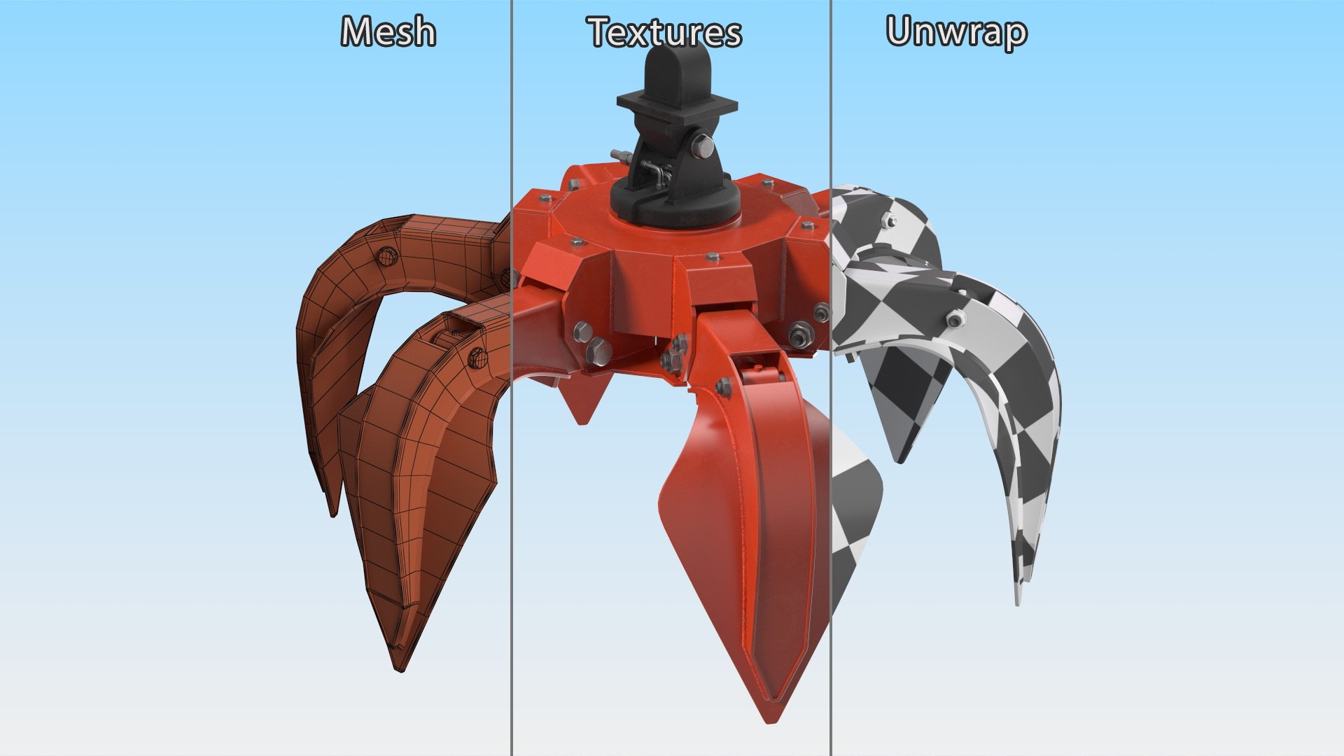 3D Industrial Scrap Grabber - TurboSquid 2359987