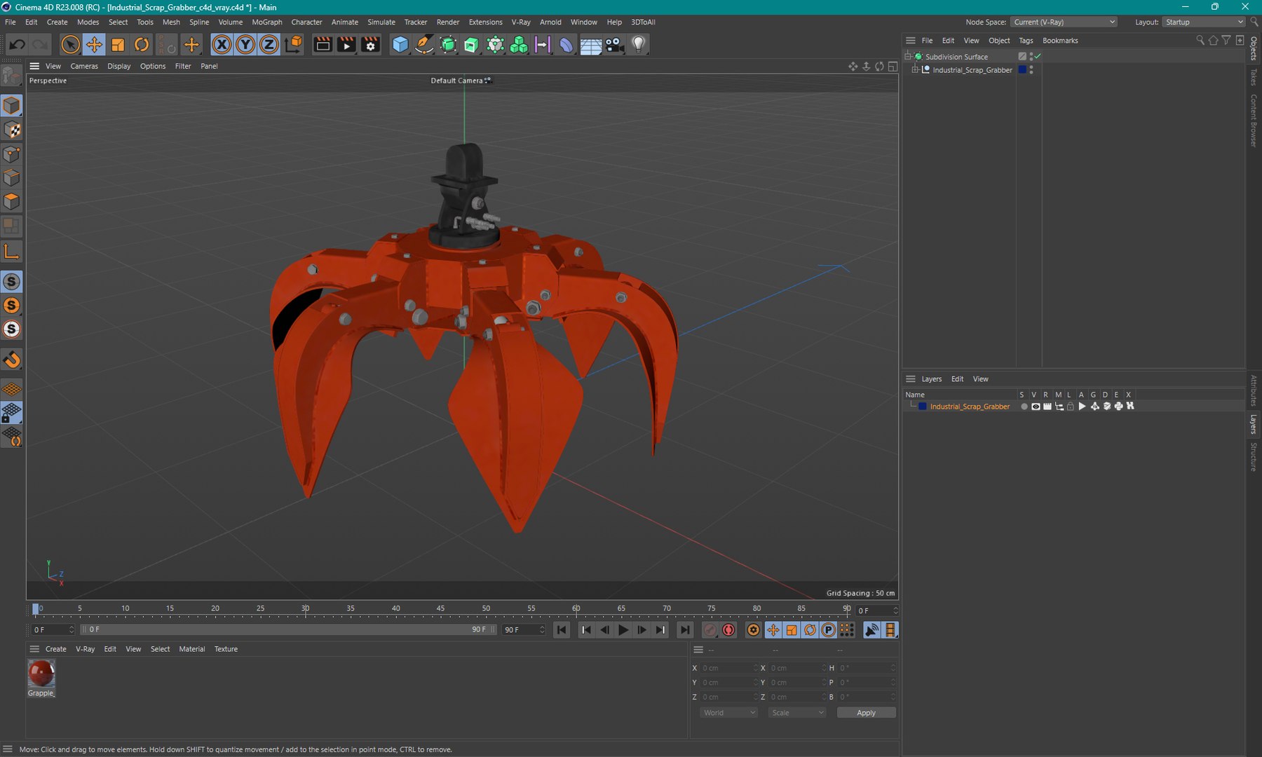 3D Industrial Scrap Grabber - TurboSquid 2359987