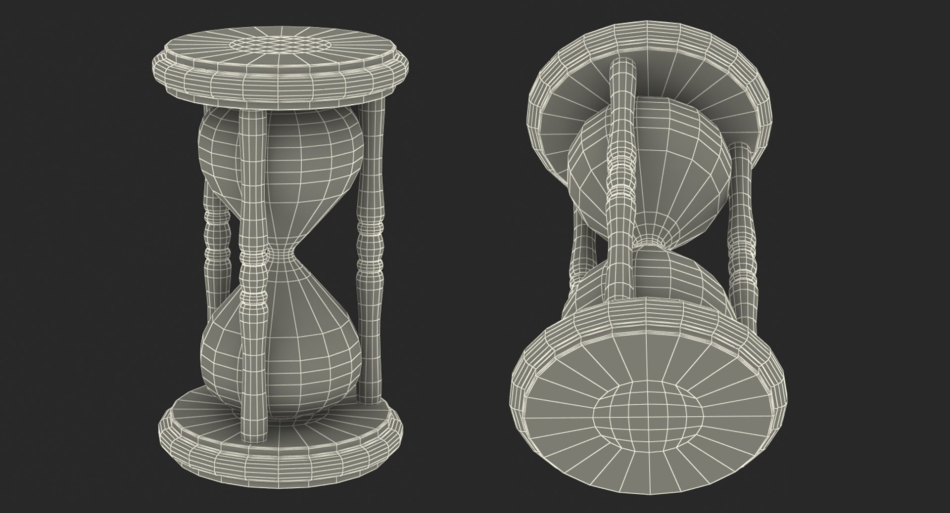 3D Wooden Hourglass Sand Timer Model - TurboSquid 1297425