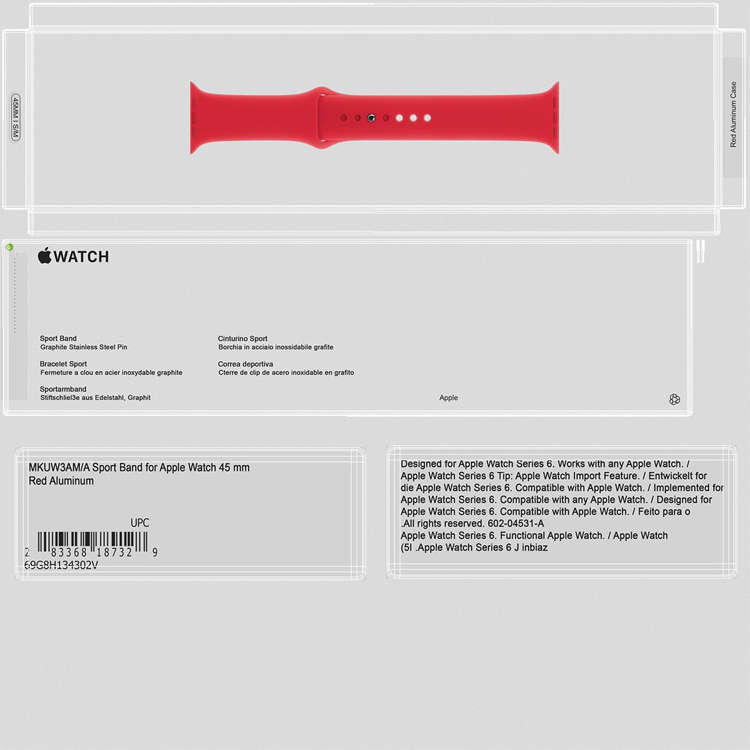 3D Apple Watch Strap Packaging Box - TurboSquid 2220846