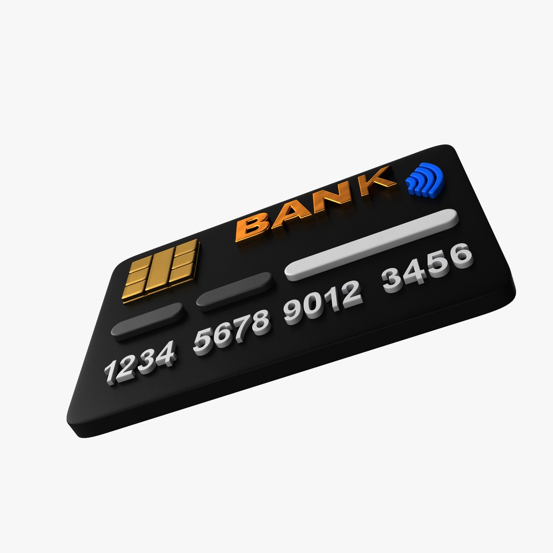 Bank Card 3D Model - TurboSquid 2325083