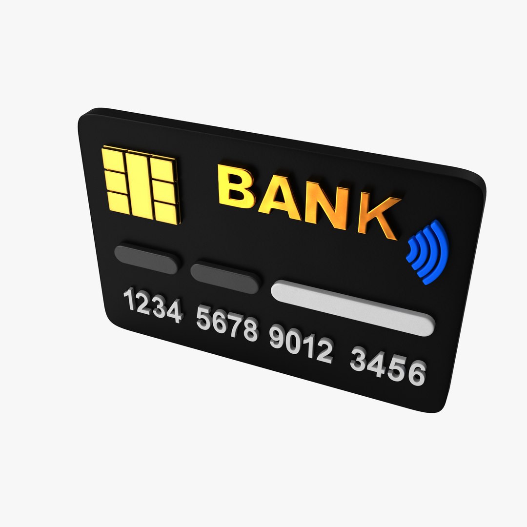 Bank Card 3D Model - TurboSquid 2325083