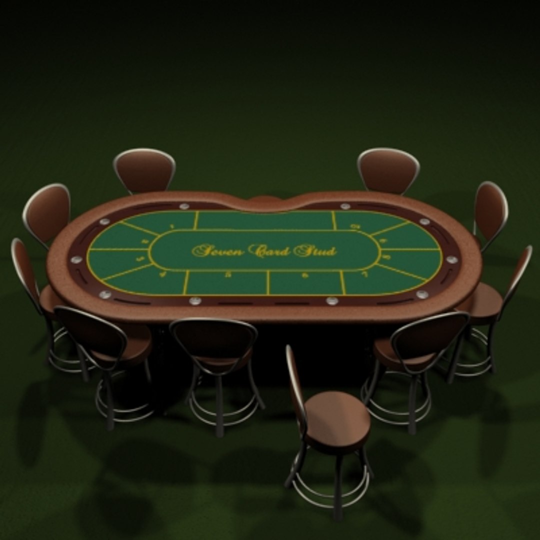 3d Model Poker Table