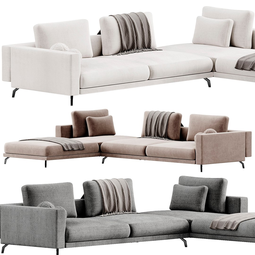 3D Lione Corner Sofa By Marac Model - TurboSquid 2244659