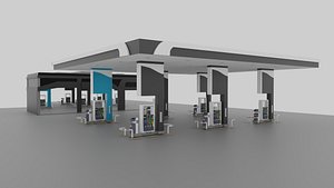 Download 3D Gas Station Blender Models - TurboSquid