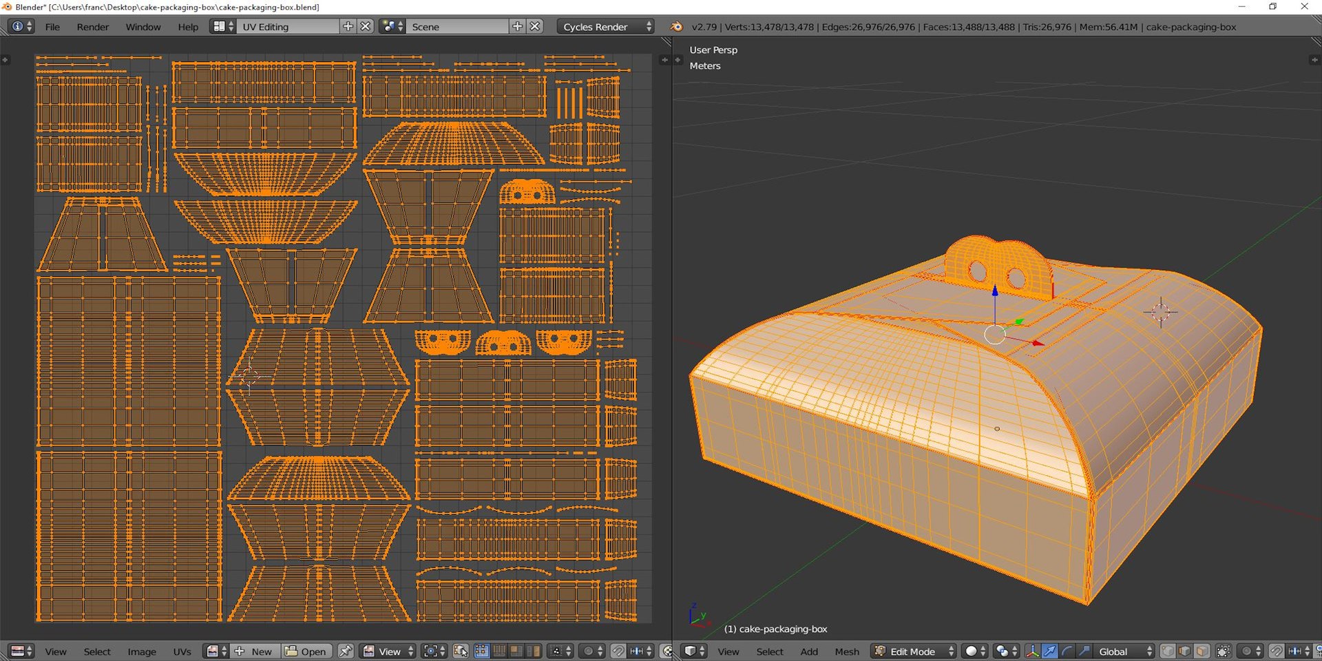 Cake Packaging Box 3D Model - TurboSquid 1745779