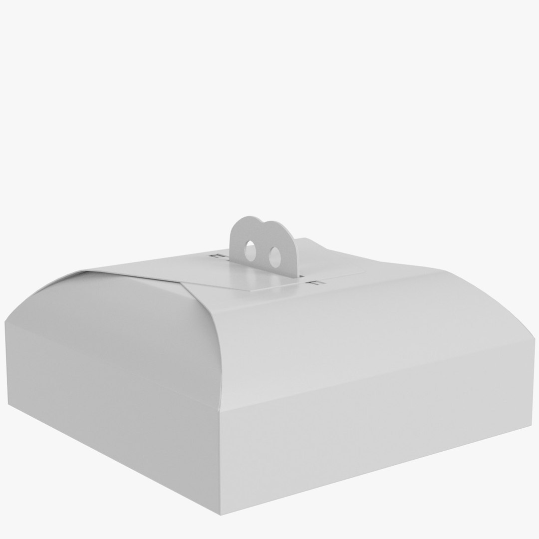 Cake Packaging Box 3D Model - TurboSquid 1745779