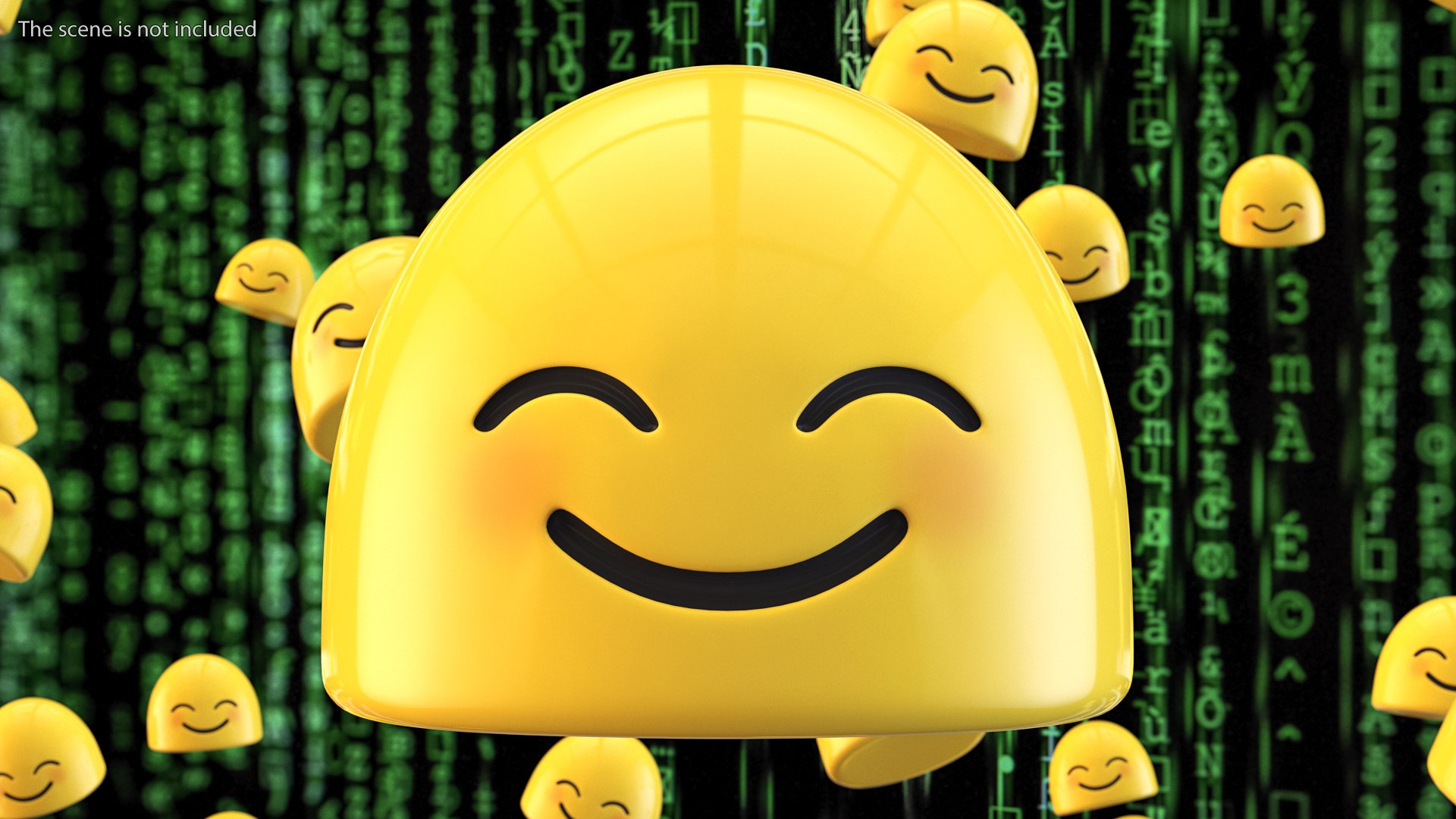 3D Smiley Face Android Emoji Model - TurboSquid 1823736