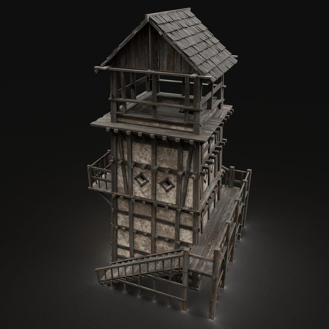 Medieval Watchtower Tower Model - TurboSquid 1687683