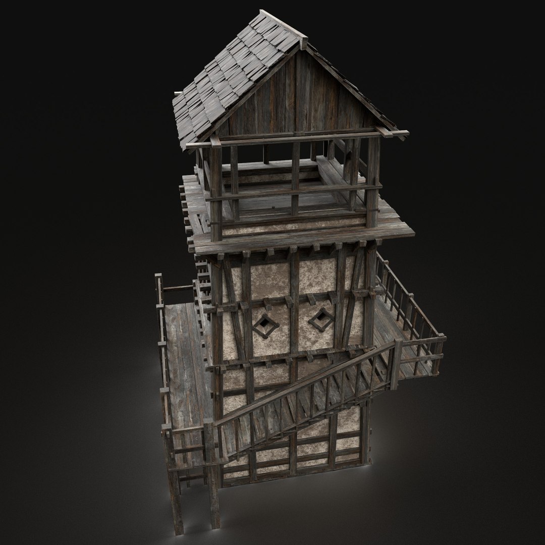 Medieval Watchtower Tower Model - TurboSquid 1687683
