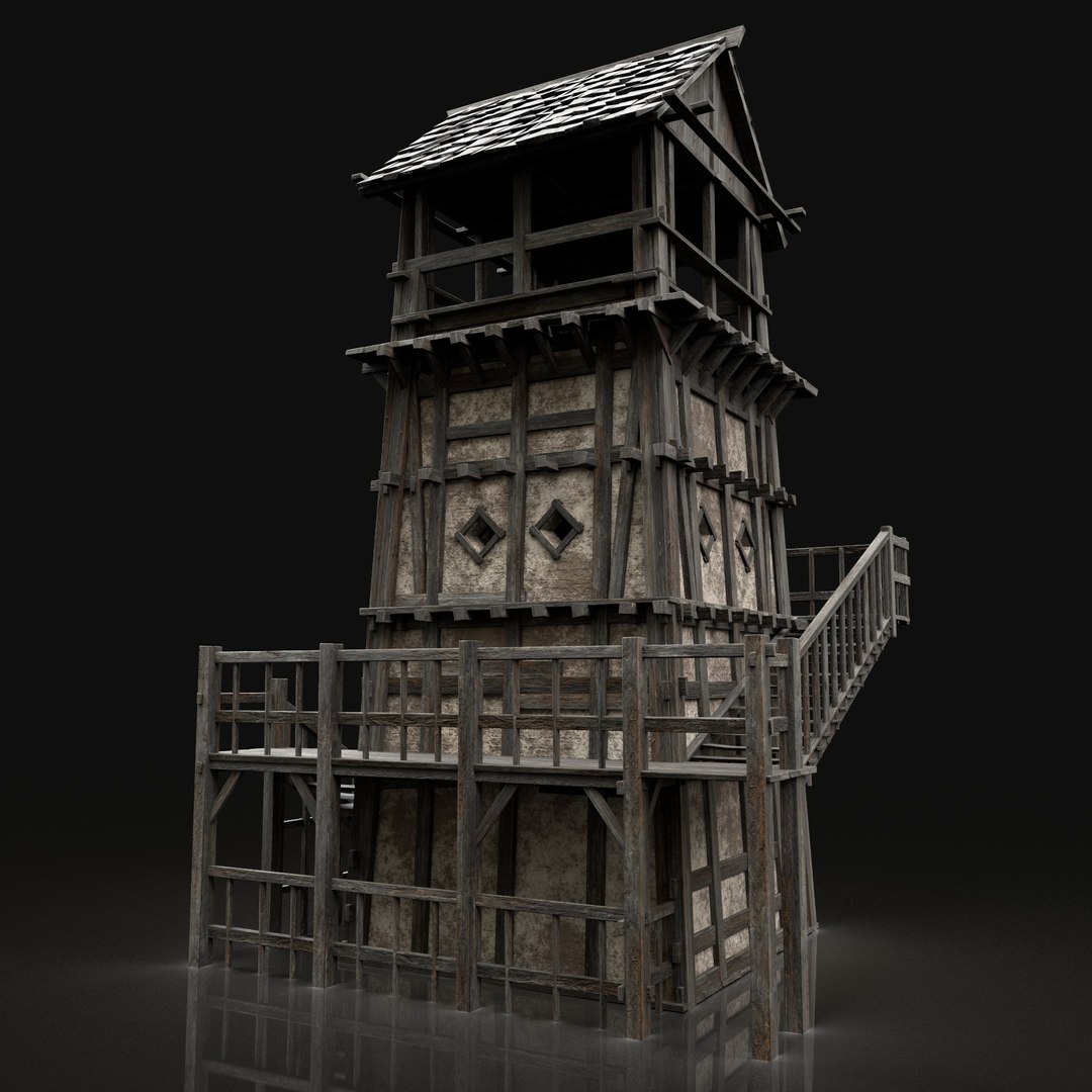 Medieval Watchtower Tower Model - TurboSquid 1687683