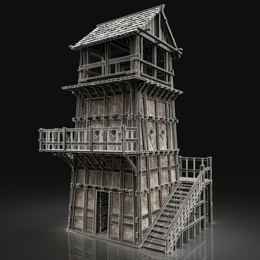 Medieval Watchtower Tower Model - TurboSquid 1687683