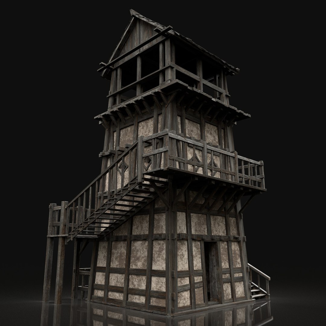 Medieval Watchtower Tower Model - TurboSquid 1687683