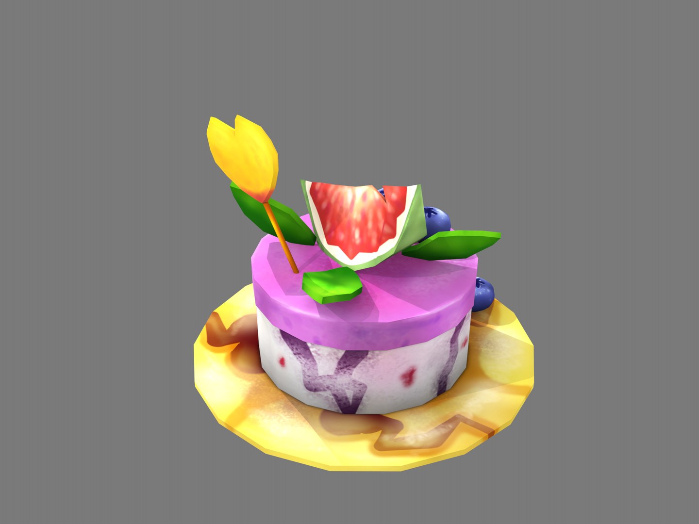 Stylized pie 3D model - TurboSquid 1467347