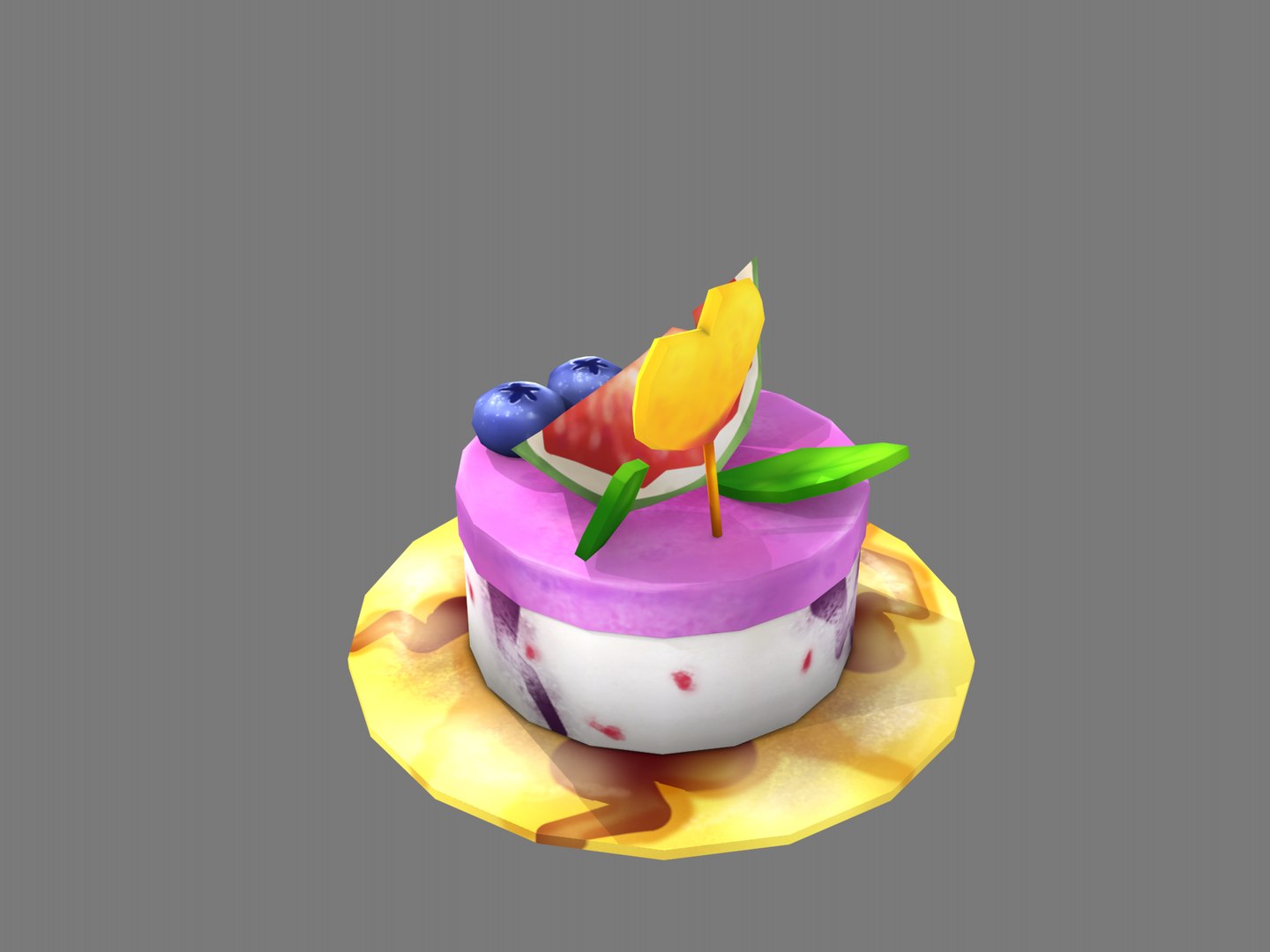 Stylized pie 3D model - TurboSquid 1467347