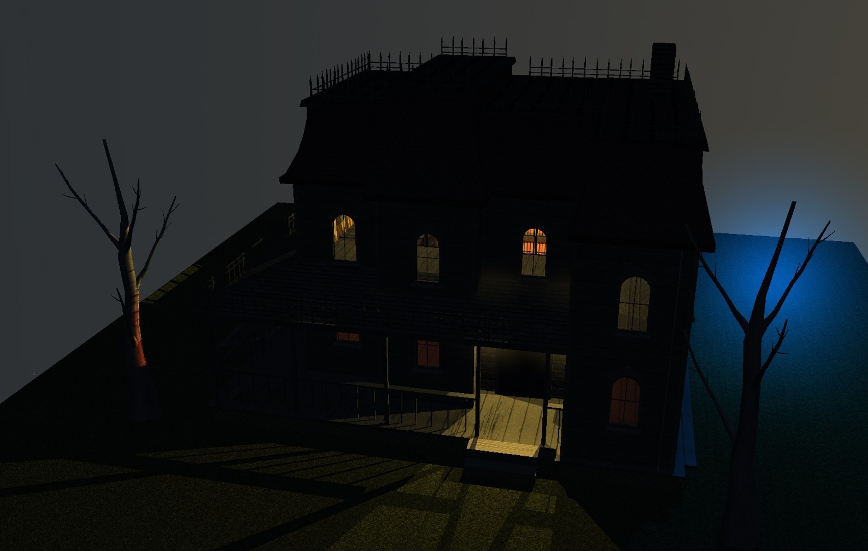 3d Haunted House Model