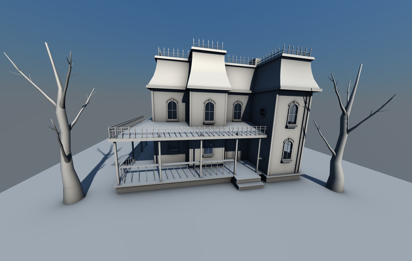 3d Haunted House Model