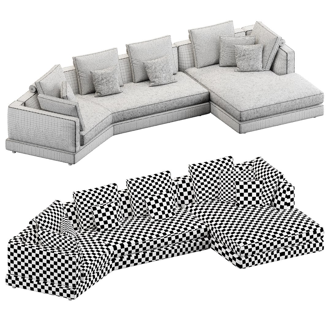 Bonaldo Liam Sofa 3D Model - TurboSquid 2253643