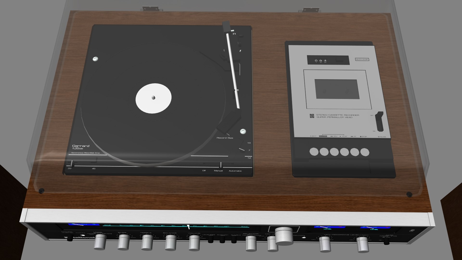 3D National 3in1 Stereo System Model - TurboSquid 2017923