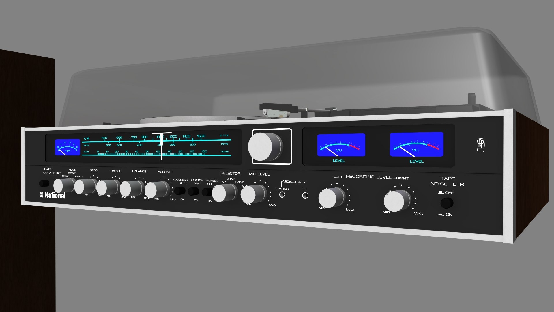 3D National 3in1 Stereo System Model - TurboSquid 2017923