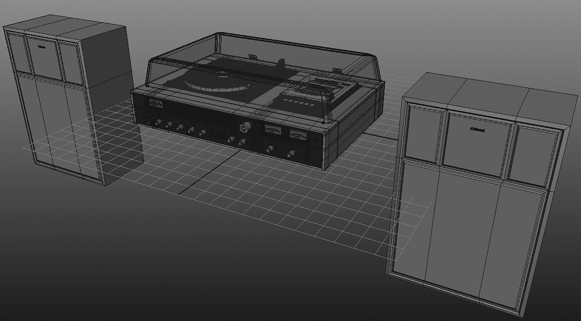 3D National 3in1 Stereo System Model - TurboSquid 2017923