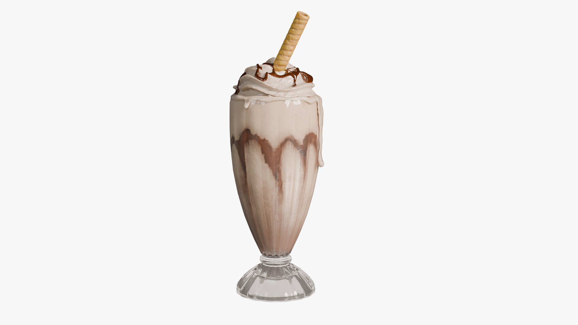 Realistic Milkshake Glass Super Fun Drink 3D Model - TurboSquid 2285941
