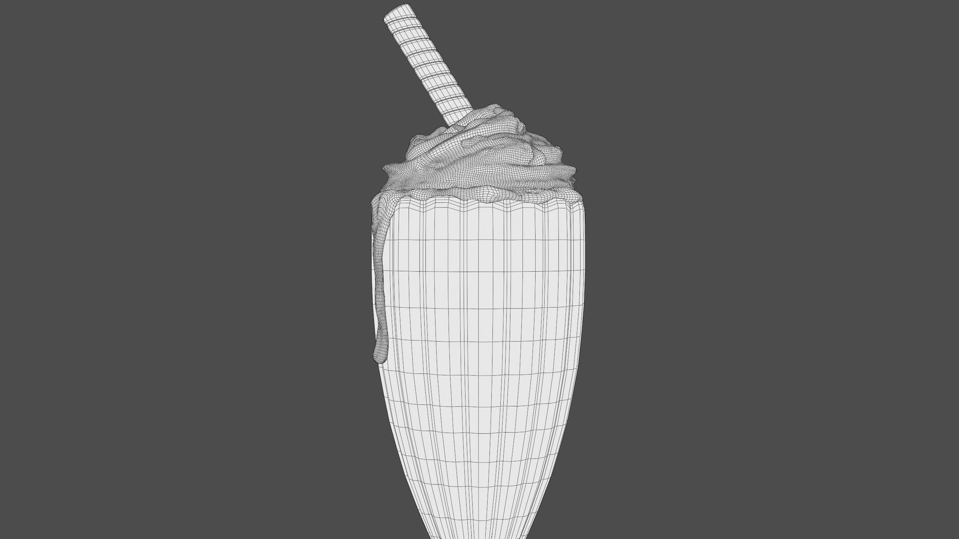 Realistic Milkshake Glass Super Fun Drink 3D Model - TurboSquid 2285941