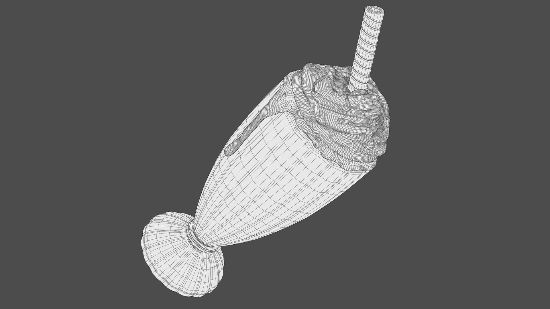 Realistic Milkshake Glass Super Fun Drink 3D Model - TurboSquid 2285941