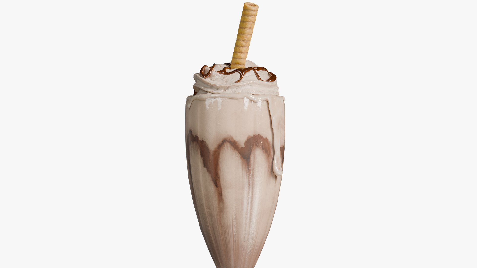 Realistic Milkshake Glass Super Fun Drink 3D Model - TurboSquid 2285941