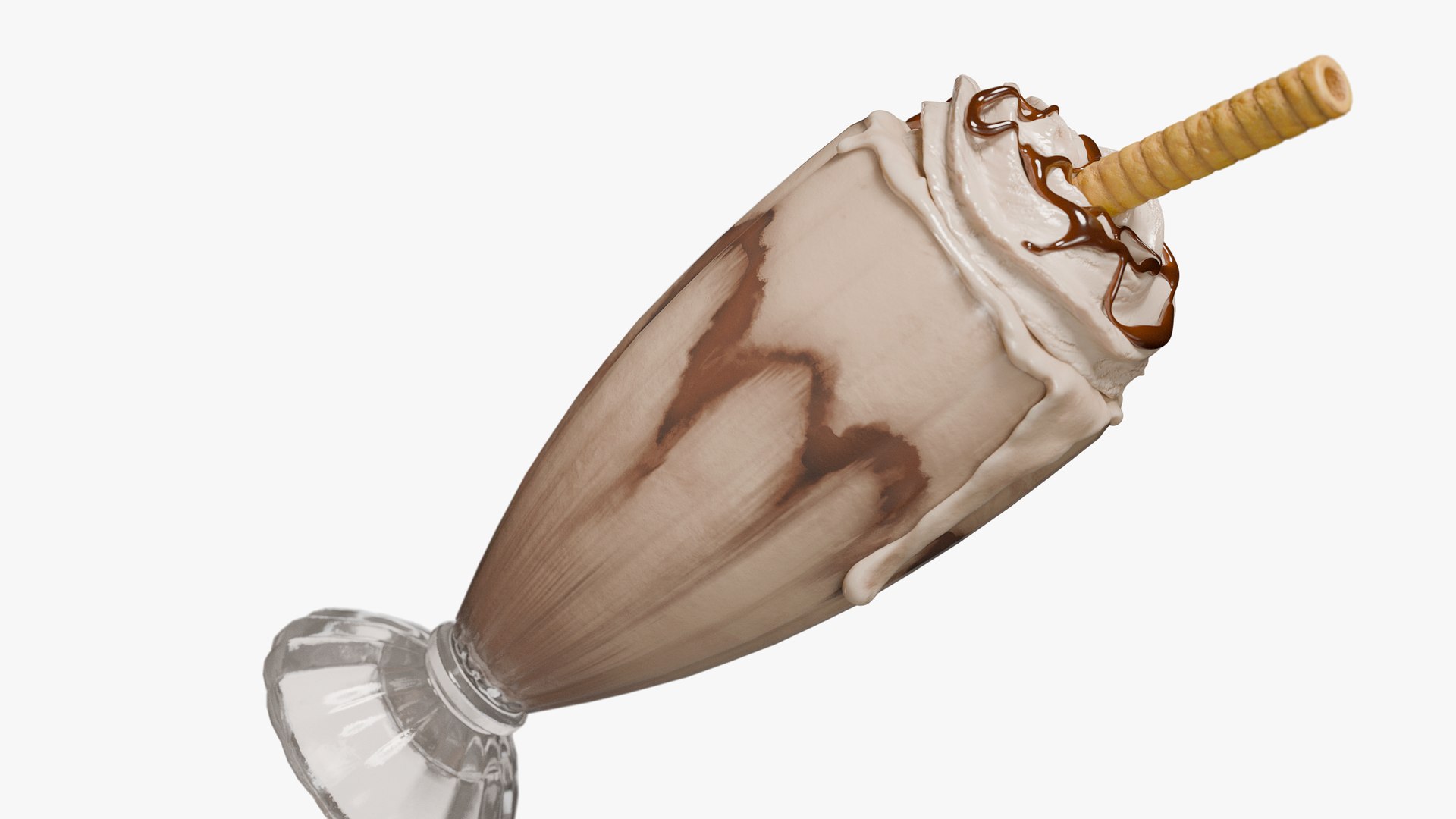Realistic Milkshake Glass Super Fun Drink 3D Model - TurboSquid 2285941