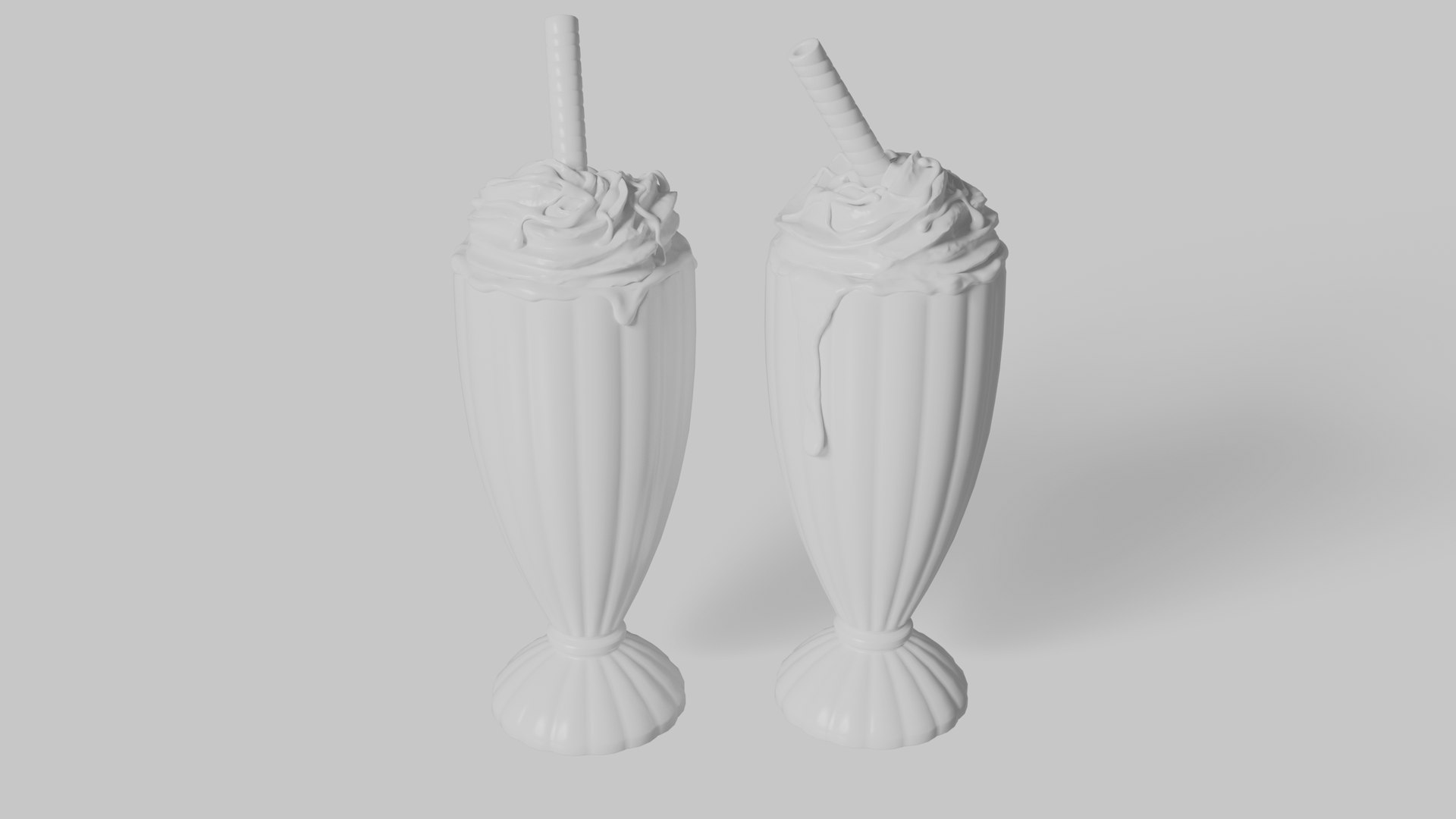 Realistic Milkshake Glass Super Fun Drink 3D Model - TurboSquid 2285941
