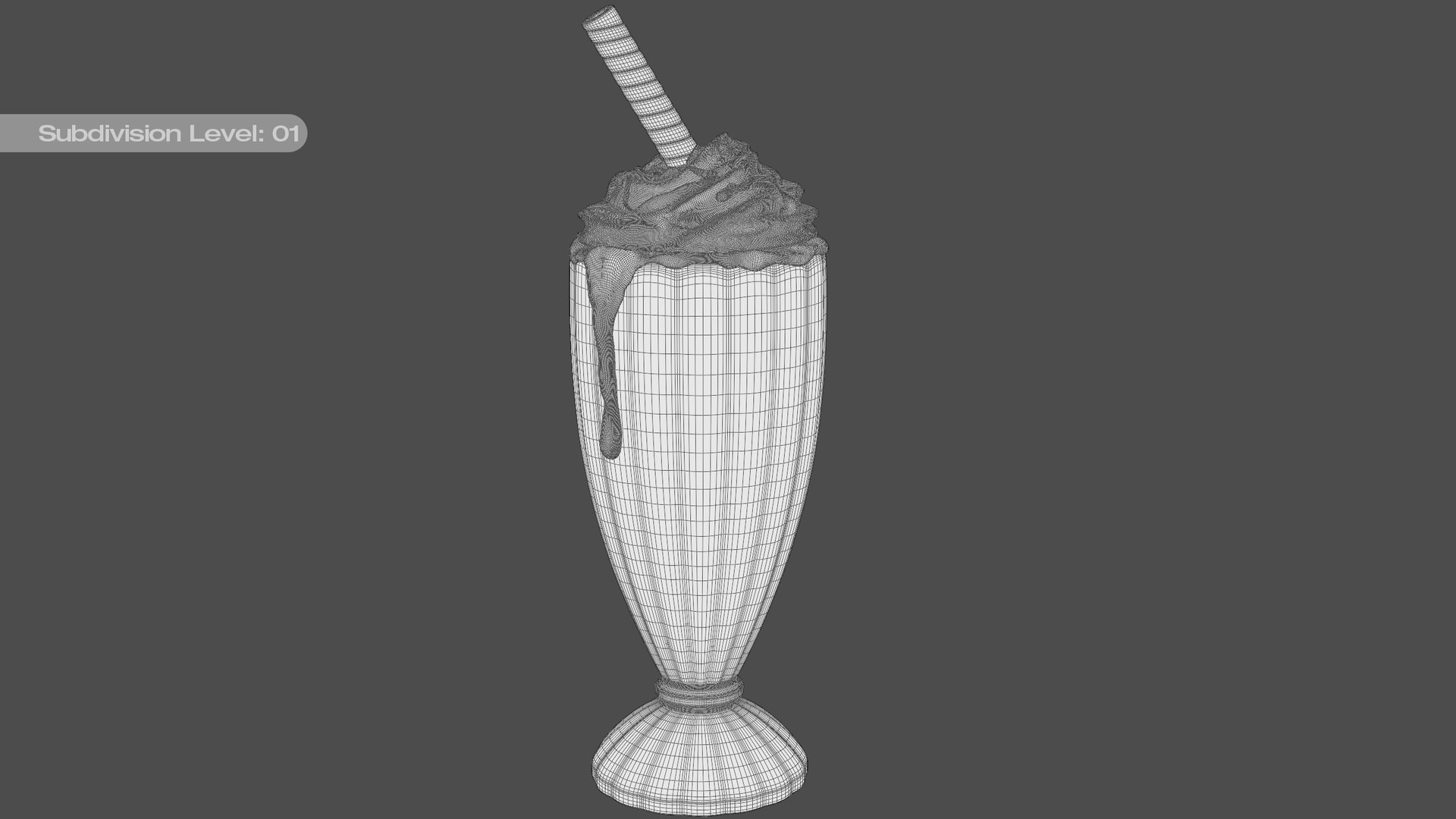 Realistic Milkshake Glass Super Fun Drink 3D Model - TurboSquid 2285941