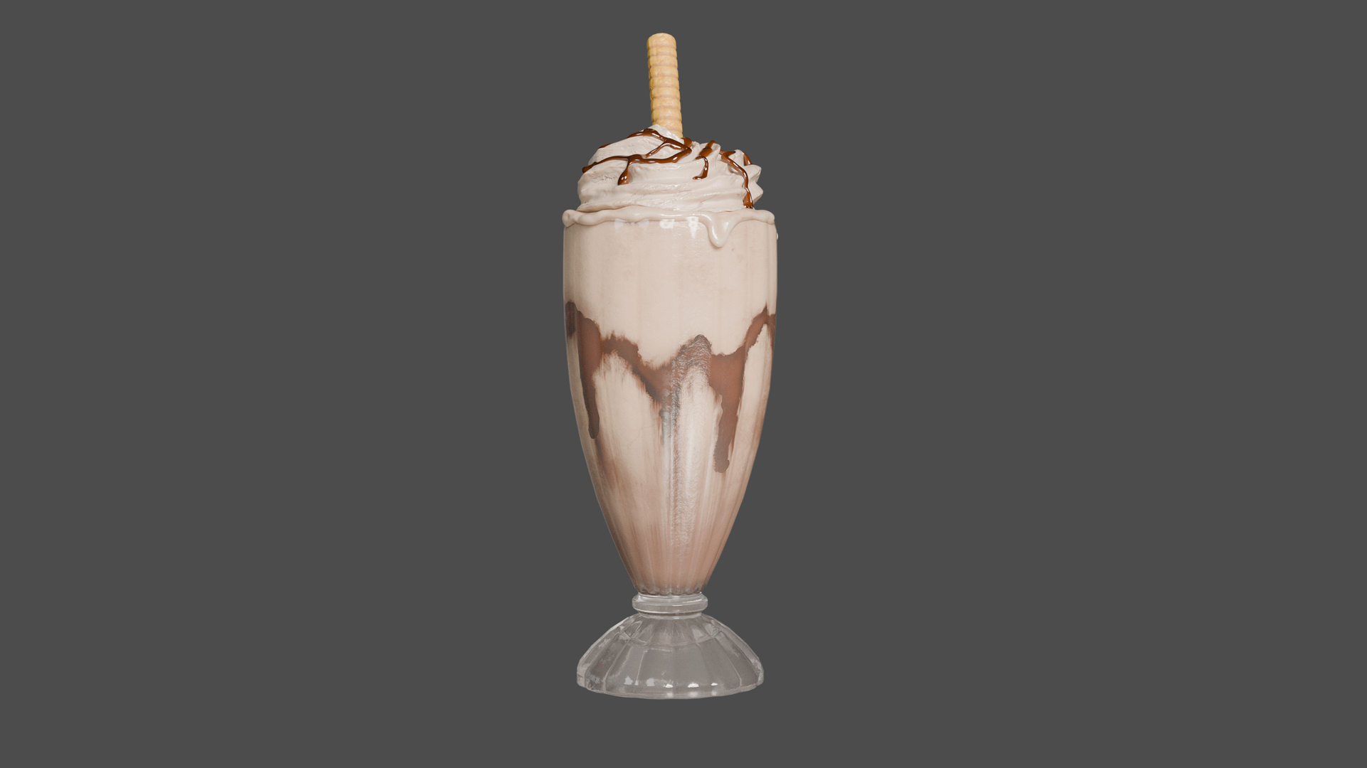 Realistic Milkshake Glass Super Fun Drink 3D Model - TurboSquid 2285941