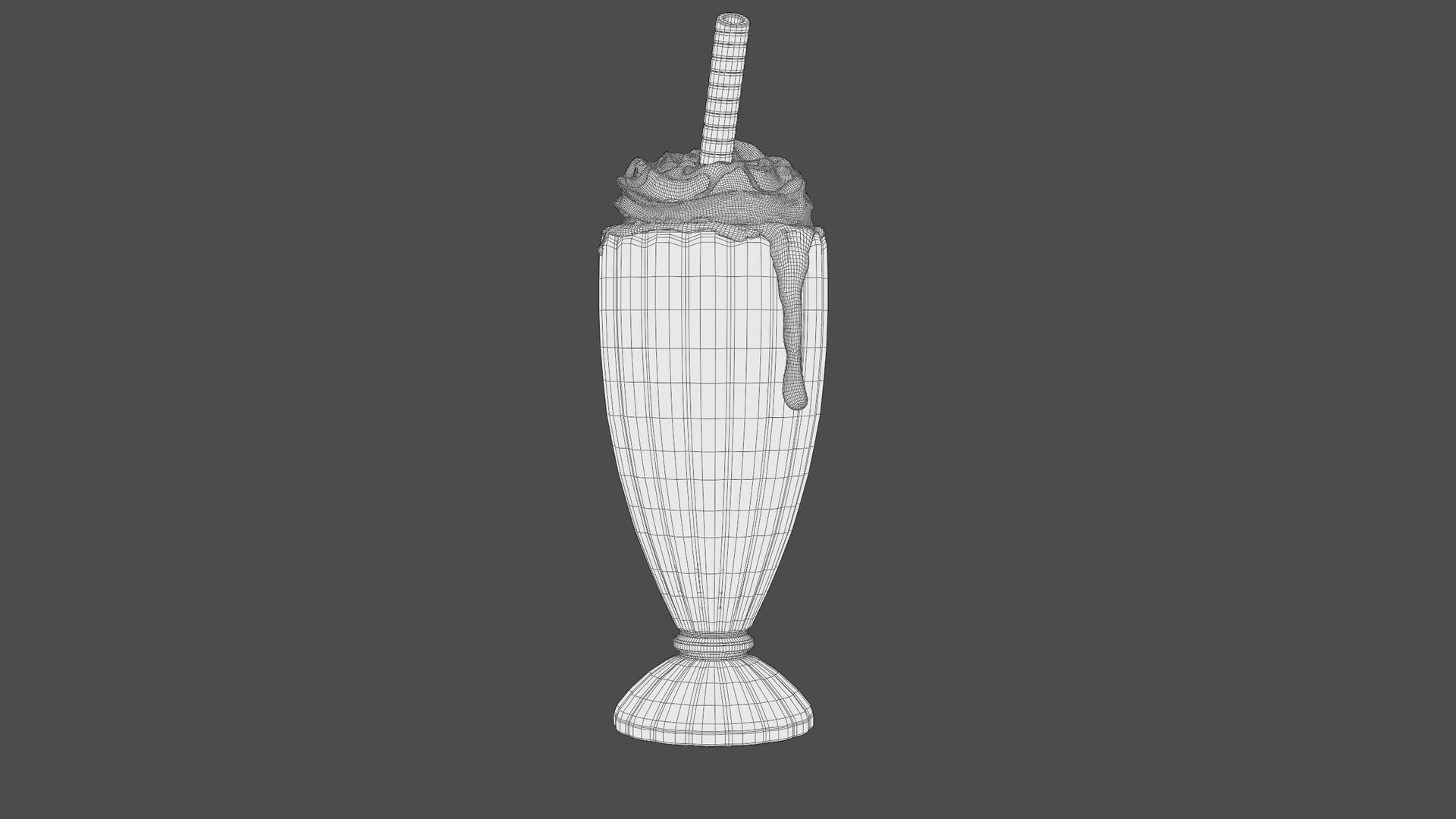 Realistic Milkshake Glass Super Fun Drink 3D Model - TurboSquid 2285941