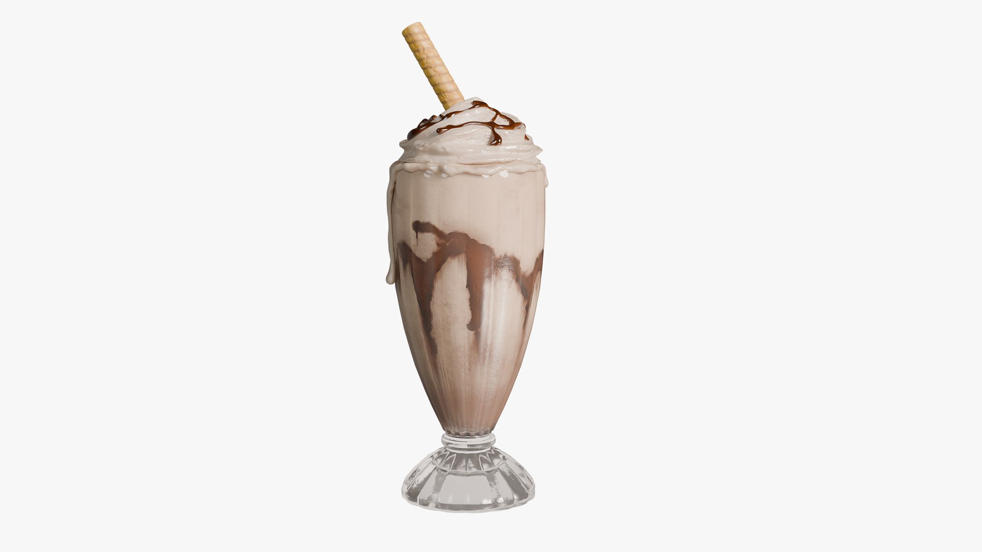 Realistic Milkshake Glass Super Fun Drink 3D Model - TurboSquid 2285941