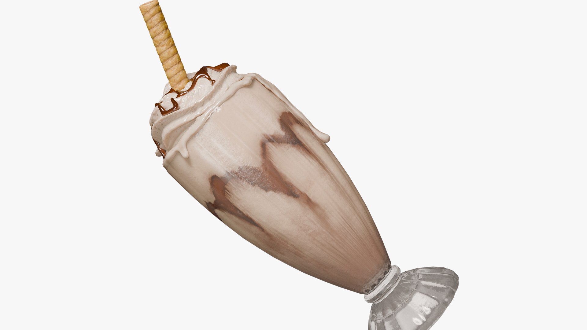 Realistic Milkshake Glass Super Fun Drink 3D Model - TurboSquid 2285941