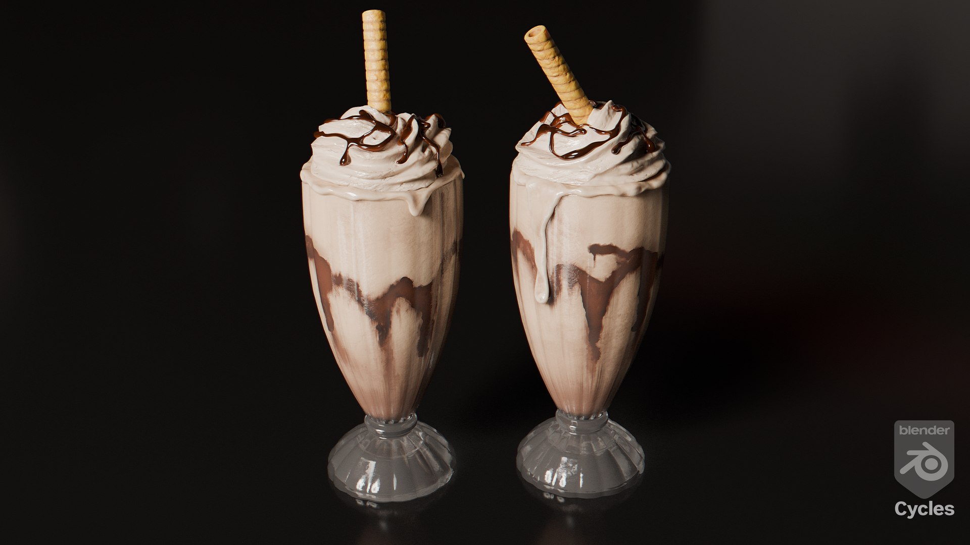 Realistic Milkshake Glass Super Fun Drink 3D Model - TurboSquid 2285941