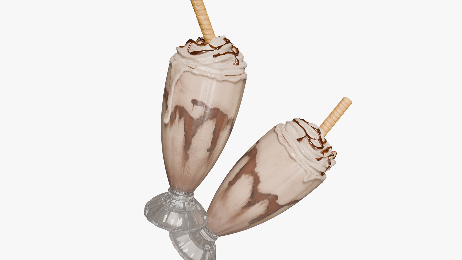 Realistic Milkshake Glass Super Fun Drink 3D Model - TurboSquid 2285941