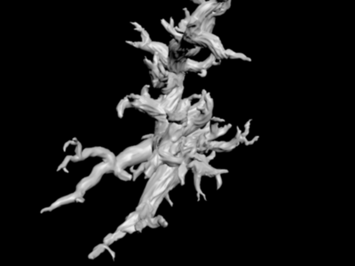 3d model creepy tree