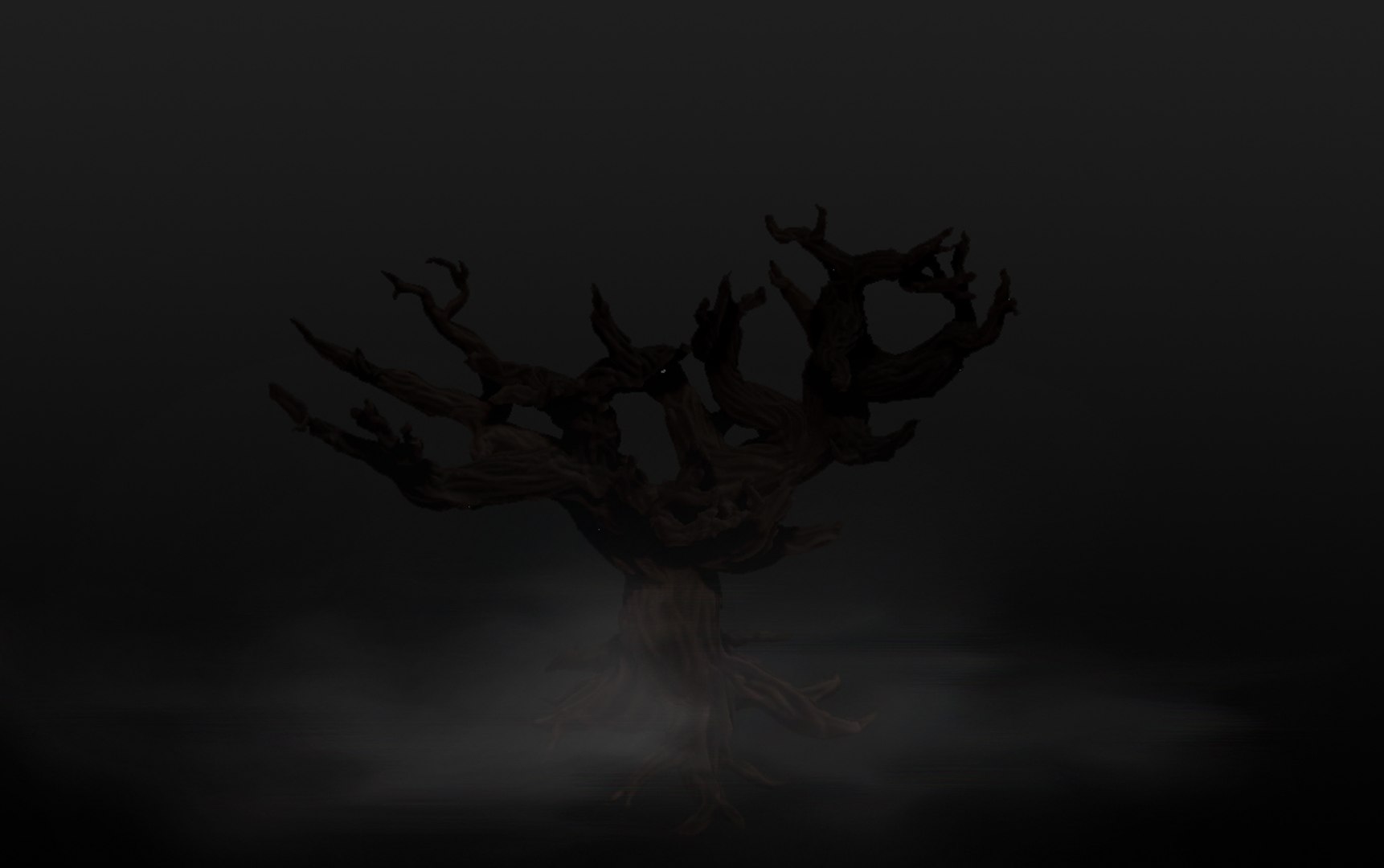 3d model creepy tree