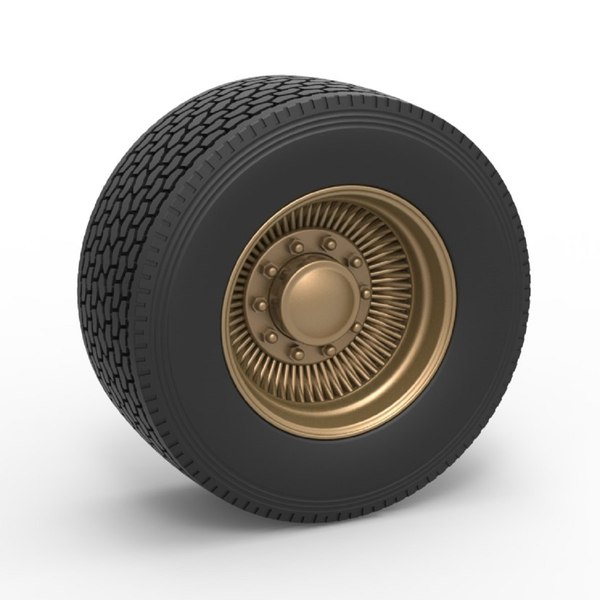 modèle 3D de Roue métallique personnalisée super simple moulée sous ...