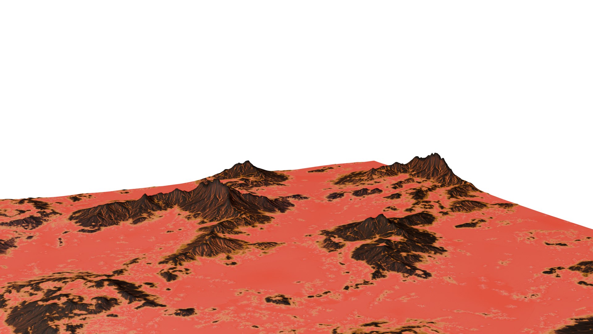 3D 16K Lava Sea Seamless Height Map And 3D Terrain - TurboSquid 2260679