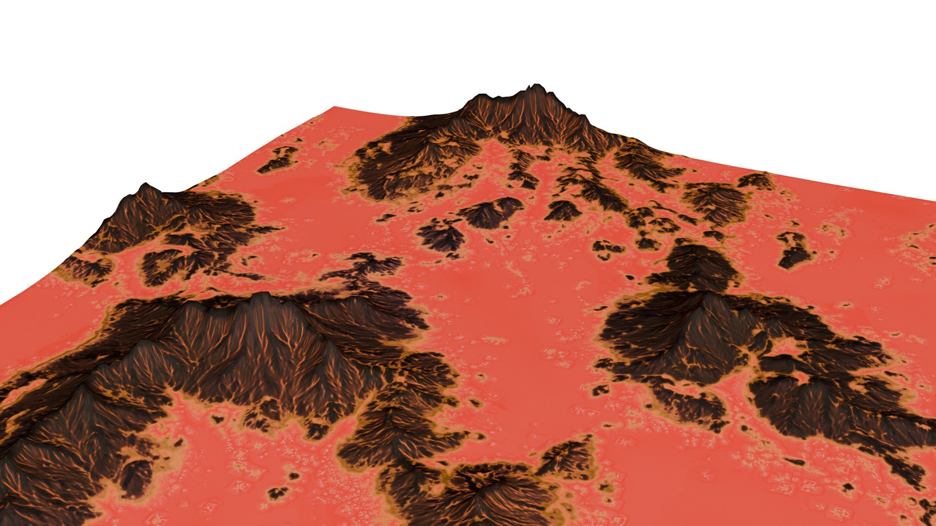 3D 16K Lava Sea Seamless Height Map And 3D Terrain - TurboSquid 2260679