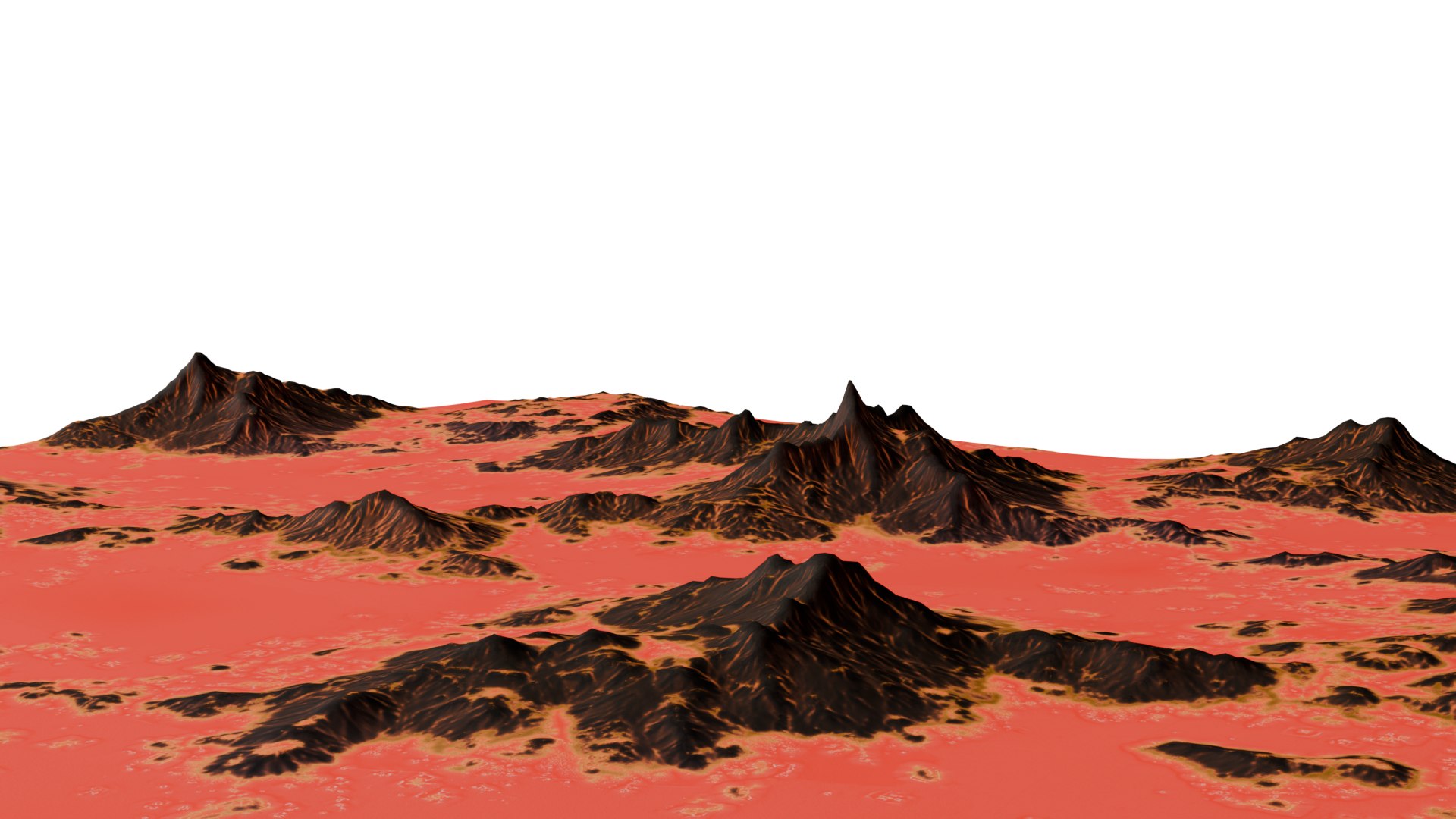 3D 16K Lava Sea Seamless Height Map And 3D Terrain - TurboSquid 2260679