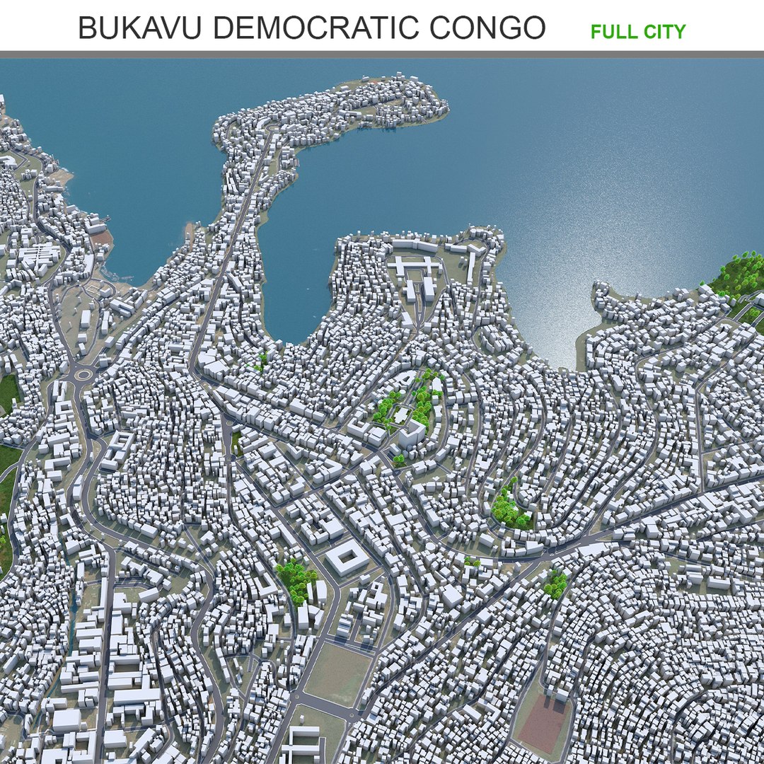 3D Bukavu Democratic Republic Of The Congo - TurboSquid 2085023