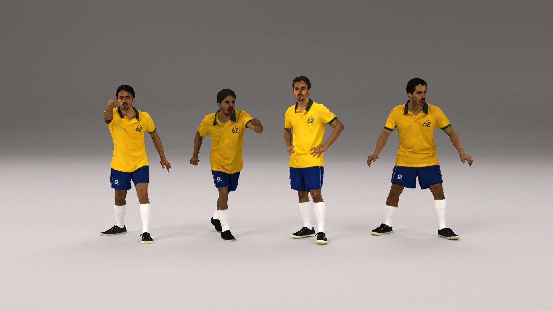 3D model Soccer Players - TurboSquid 2038752