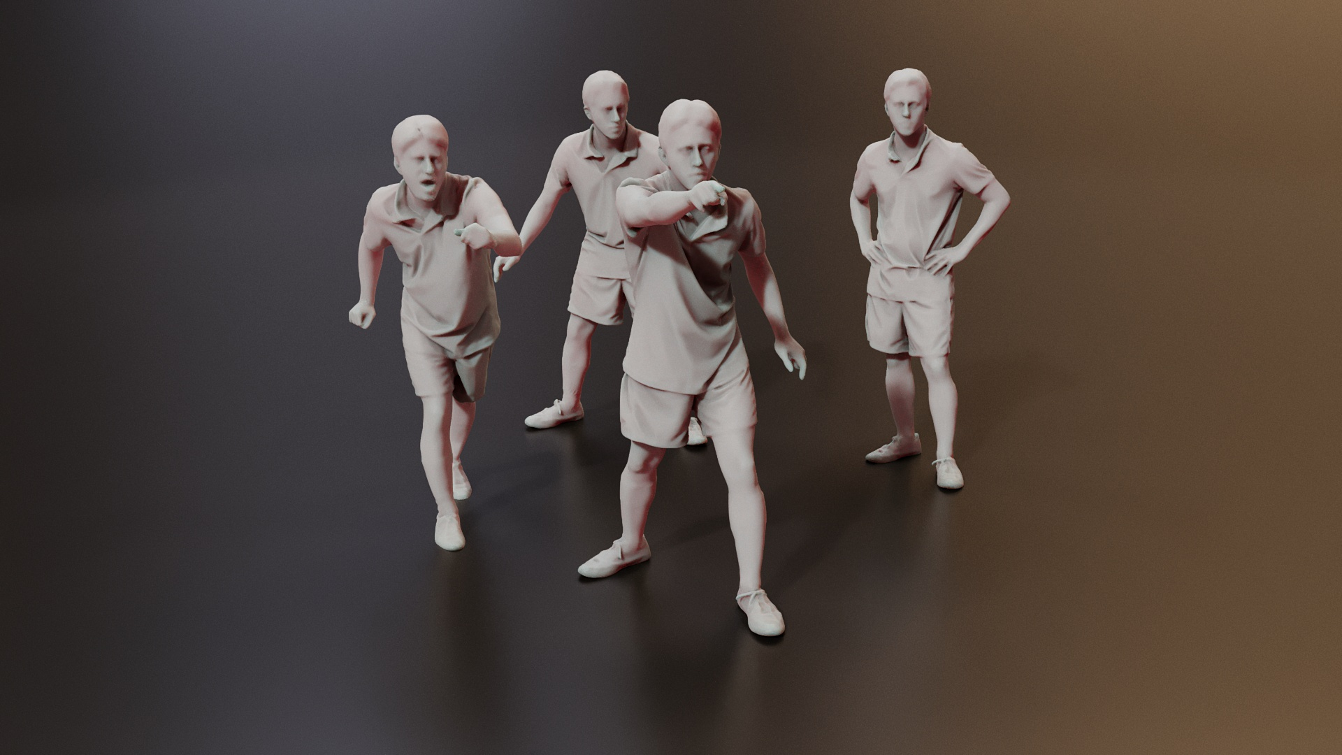 3D Model Soccer Players - TurboSquid 2038752