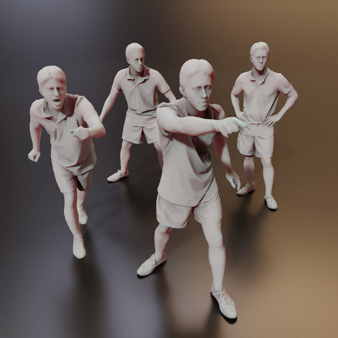 3D Model Soccer Players - TurboSquid 2038752
