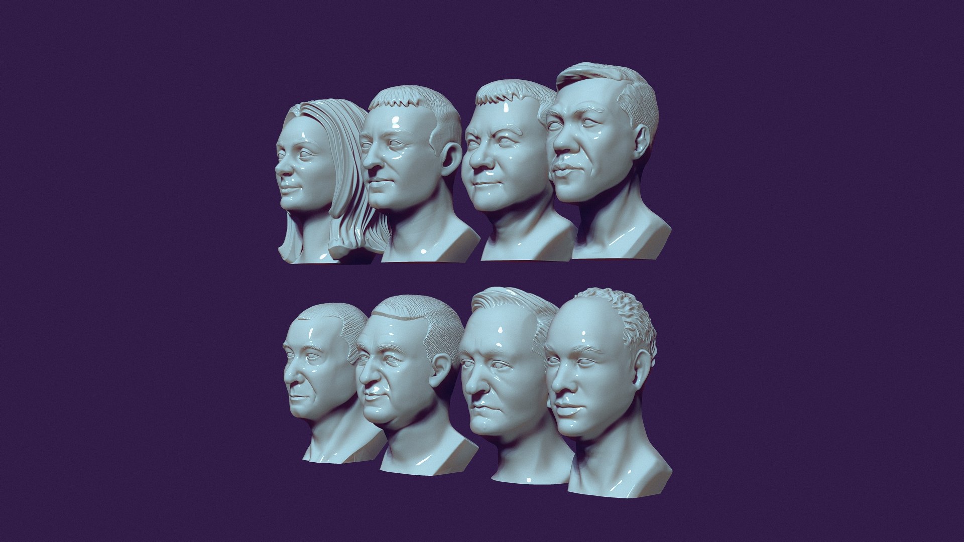 RANDOM FACES 3D - TurboSquid 2122516